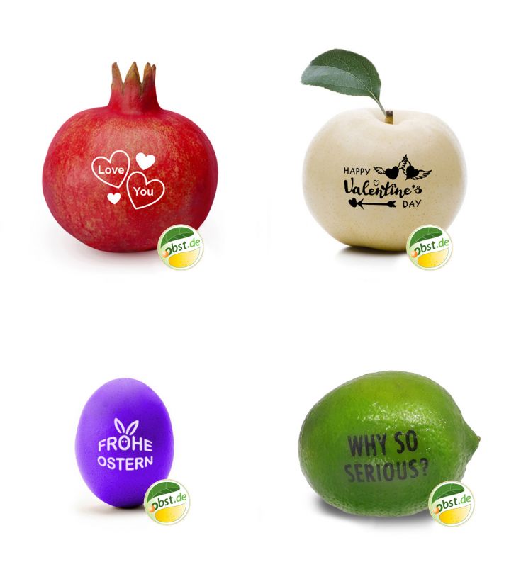 Obst mit dem Logo Ihrer Wahl bedrucken | Obst.de